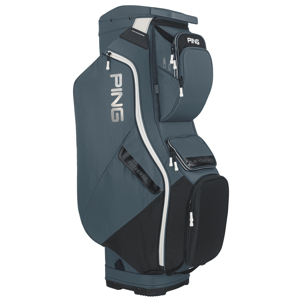 PING Traverse Golf Cart Bag Heather Grey/Black/White